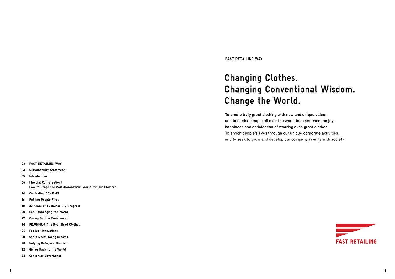 THE POWER OR CLOTHING / UNIQLO Sustainability｜Sustainability Report 2021 - UNIQLO HONG KONG & MACAU