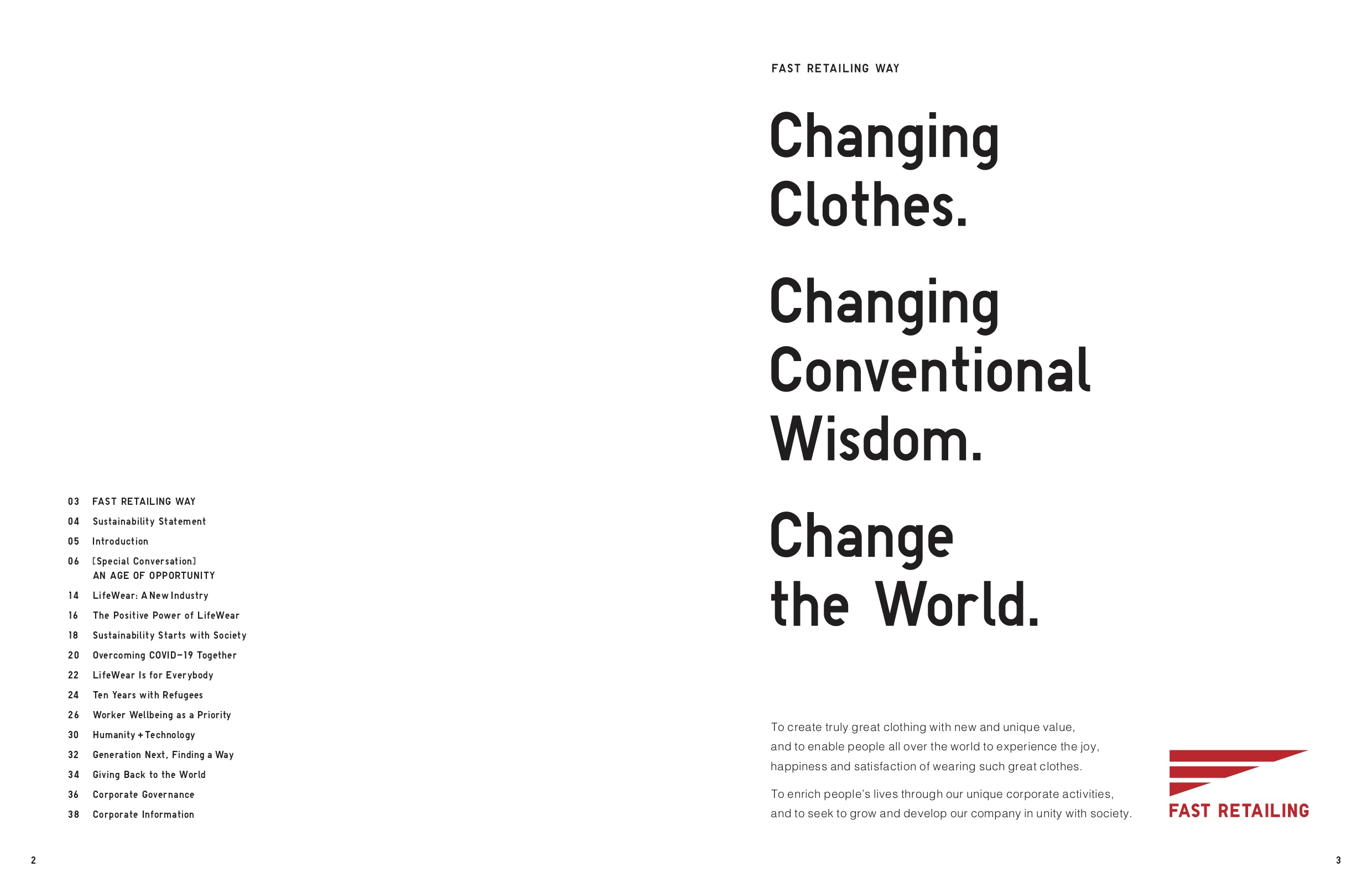 THE POWER OR CLOTHING / UNIQLO Sustainability | Sustainability Report ...